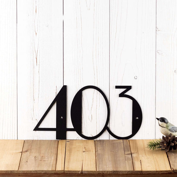3 Digit House Number Metal Signs – Refined Inspirations